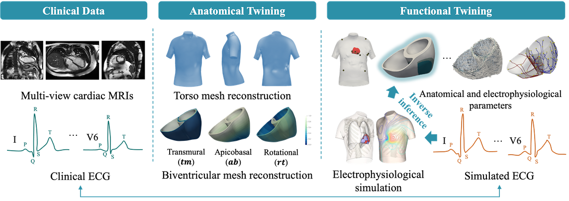 Towards Enabling Cardiac Digital Twins of Myocardial Infarction Using Deep Computational Models ...